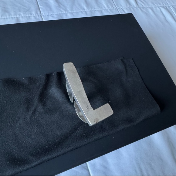 Vintage | Accessories | Vintage L Shape Silver Two Finger Ring | Poshmark